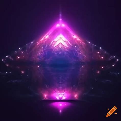 Abstract Interdimensional Radiance With Unseen Stars And Endless