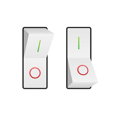 Premium Vector Flat Icon On And Off Toggle Switch Button