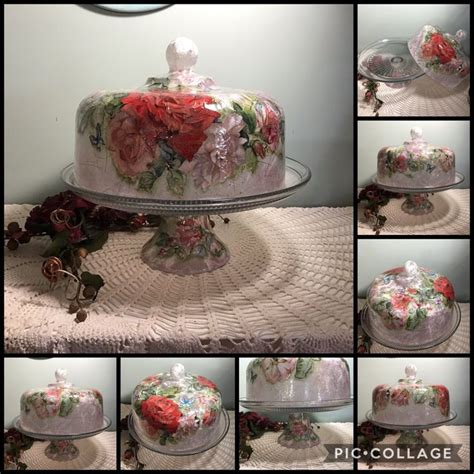 Glass Cake Platecover Glass Cake Plate Glass Cakes Cake Plates