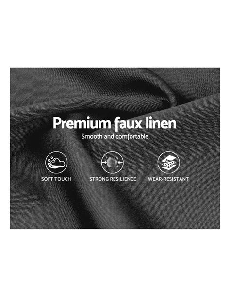Artiss Cappi Fabric Headboard In Charcoal Myer