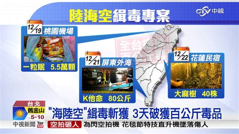 陸海空大掃毒 攔截百公斤 險毒害國人│中視新聞 20161224 Youtube