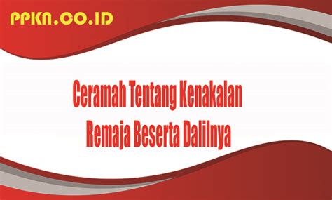 Pidato Tentang Kenakalan Remaja Singkat