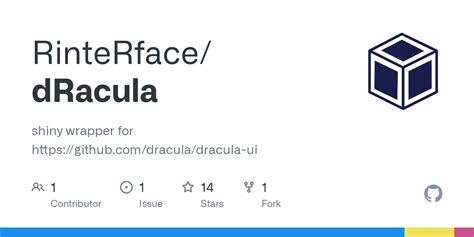 Github Rinterfacedracula Shiny Wrapper For Draculadracula Ui