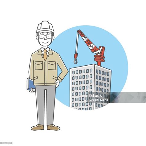 Builder 남자 건설 기계류에 대한 스톡 벡터 아트 및 기타 이미지 건설 기계류 건설 산업 건설 현장 Istock