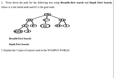 Solved Write Down The Path For The Following Tree Using Chegg