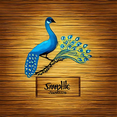 Simple Smile Peacock Logo Design · Creative Fabrica