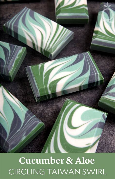 Cucumber And Aloe Circling Taiwan Swirl Soap Soap Queen Recipe