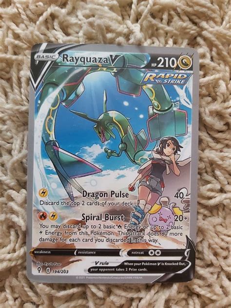 Carta Pokémon Rayquaza V Faro Sé E São Pedro • Olx Portugal