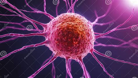 Neural Network With A Virus Particle A Symbol Of The Intersection Of