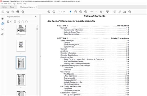 Manitowoc National Crane Nbt28h 2 Operator Manual Ctrl 693 00 Pdf