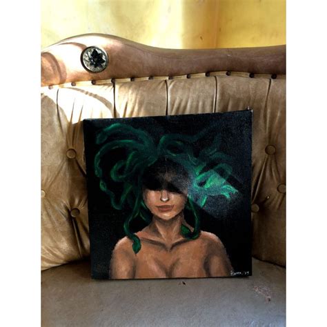 Jual Lukisan Akrilik Medusa Lukisan Wanita Murah Lukisan