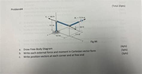 Solved Problemh4 A Draw Free Body Diagram B Write Each