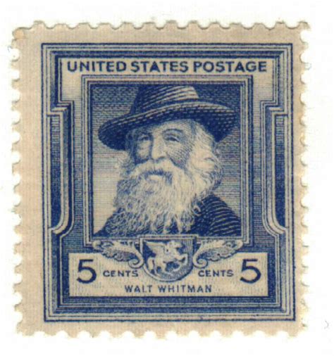 867 1940 Famous Americans 5c Walt Whitman Mystic Stamp Company
