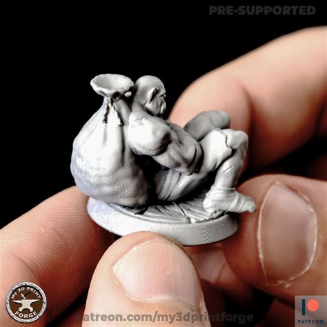 3d Printable Seeping Orc Lazy Peon By My3dprintforge