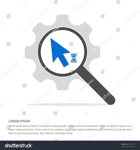 Mouse Cursor Loading Icon Stock Vector Royalty Free 578135155