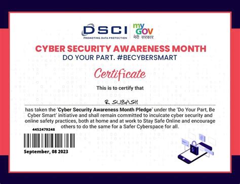 Subash R On Linkedin Cybersecurity Awareness Month