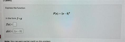 solved express the function f x x−3 3 in the form f∘g