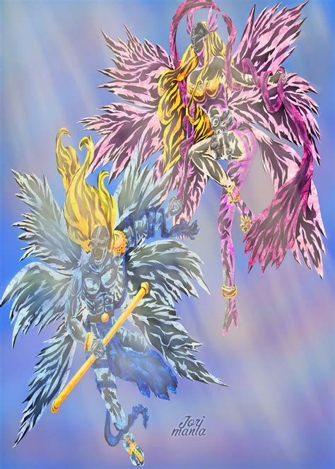 Digimon Angewomon And Angemon