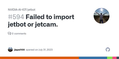 Failed To Import Jetbot Or Jetcam · Issue 594 · Nvidia Ai Iotjetbot