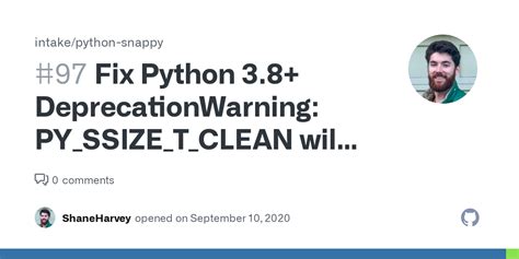 fix python 3 8 deprecationwarning py ssize t clean will be required