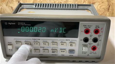 Agilent 34401a 6 1 2 Digit Multimeter Youtube