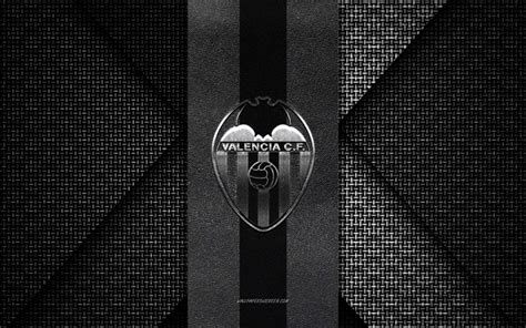 다운로드 발렌시아 Cf 라 리가 흰색 니트 질감 발렌시아 Cf 로고 스페인 축구 클럽 발렌시아 Cf 엠블럼 축구