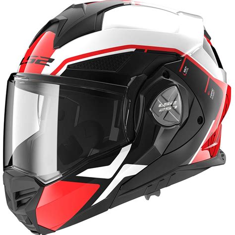 Modular Helmet In Hpfc Approved P J Ls2 Ff901 Advant X Metryk White Red For Sale Online