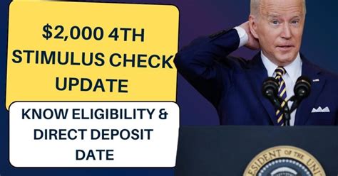 Exclusive Latest Updates On 2000 4th Stimulus Check Revealed