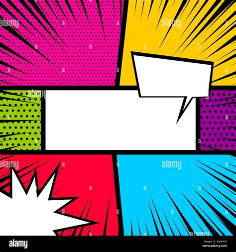 Pop Art Comic Telón De Fondo De Color Imagen Vector De Stock Alamy