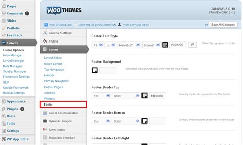 Customize Footer In Canvas Theme Step By Step Themelocation