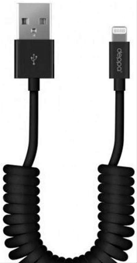 Кабель Deppa USB-Apple 8pin MFI 1.5м (черный) | Festima.Ru - Мониторинг ...