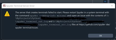 Internal Python Language Server Error Issue Spyder Ide