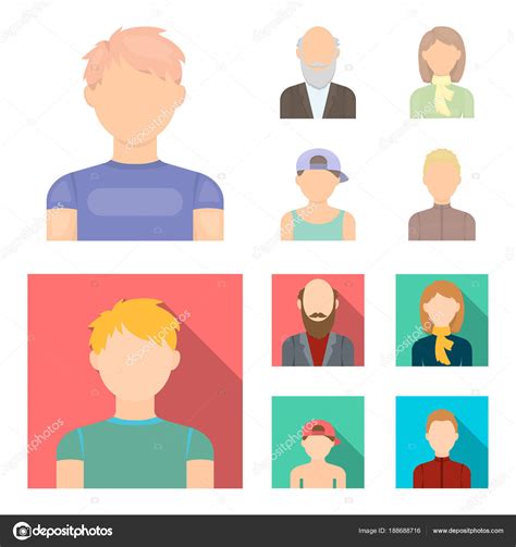 Мальчик в кепке рыжеволосый подросток дедушка с бородой женщина