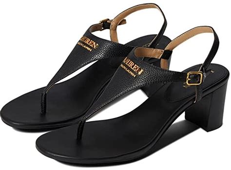 Lauren Ralph Lauren Westcott Tumbled Leather Sandal Shopstyle