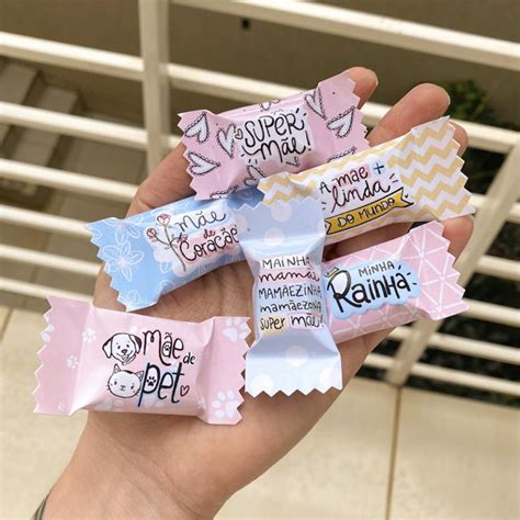 Adesivos Para Balas Dia Das Mães Adesivo Couche 115 Grs Lab