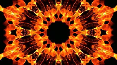 Fire Background Animation Video Effects I Dark Fire Rings Zoom Effect