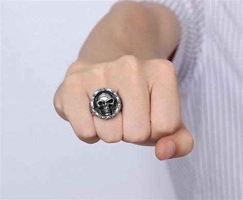 Мужская печатка из стали с черепом Steel Face купить в Минске