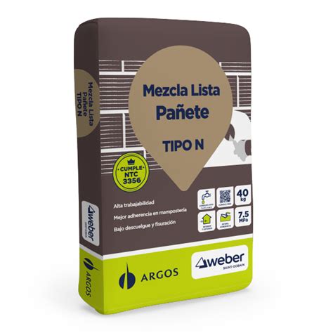 MEZCLA LISTA PANETE TIPO N 40KG Bersan