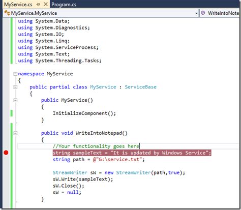 How To Debug Windows Service Source Code Without Installing
