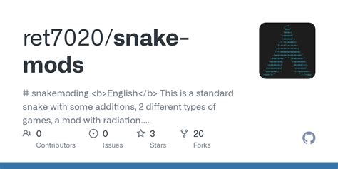 Github Ret Snake Mods Snakemoding English This Is A Standard