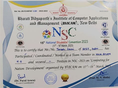 tanish saini on linkedin hack bvicam hello connection i am thrilled to announce that we recently…