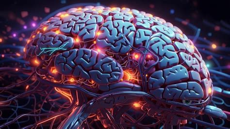 premium ai image a detailed illustration of a human brain with its