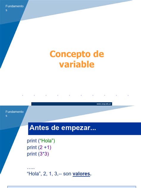 Modulo1 Variables Y Tipos De Datos Pdf
