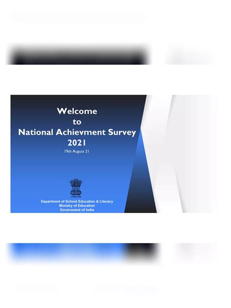 National Achievement Survey 2025 Pdf Instapdf
