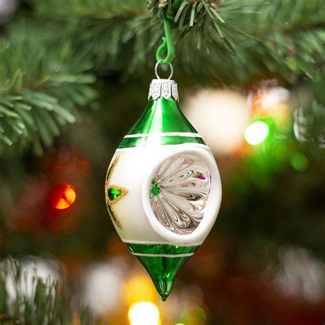 Christmas Tree Religious Glass Ornament Polish Black Madonna Of
