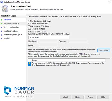 Update System Center Data Protection Manager 2016 To 1801 NORMAN BAUER
