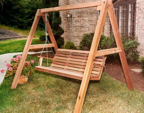 Super Strong Durable Free Standing Porch Swing Randolph Indoor And