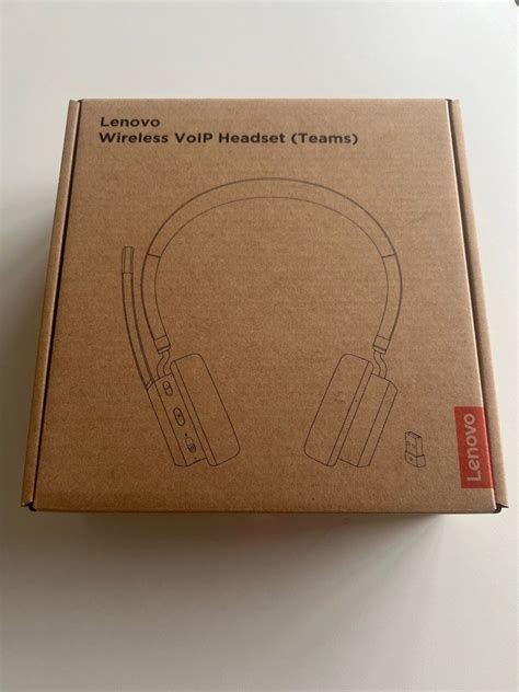 Lenovo Wireless Voip Headset Teams Audio Headphones And Headsets On