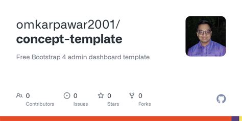 GitHub Omkarpawar Concept Template Free Bootstrap Admin Dashboard Template