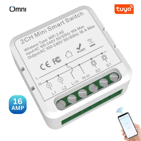 Smart Switch Controller 2 Gang Wifi Module 16amp Smart Switch Controller 2 Gang Wifi Module 16amp